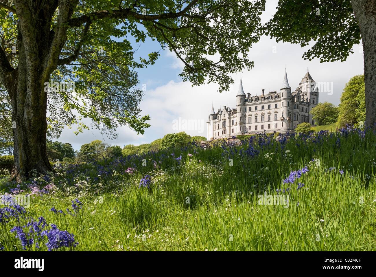 SCOTLAND - May 31 2016: Dunrobin Castle is a stately home in Sutherland ...
