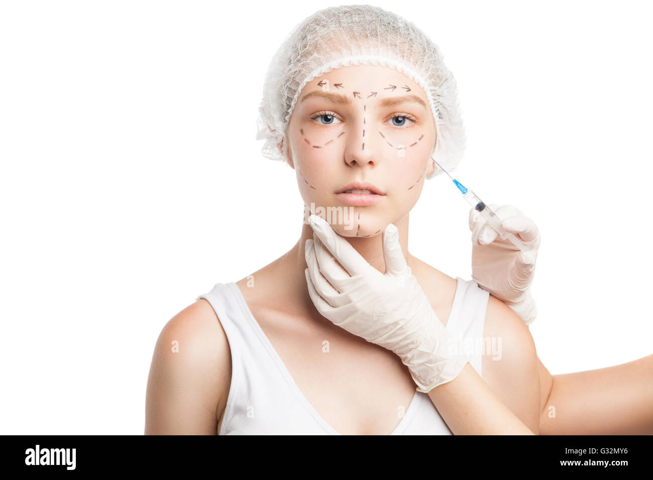 Face injections doctor hi-res stock photography and images - Alamy