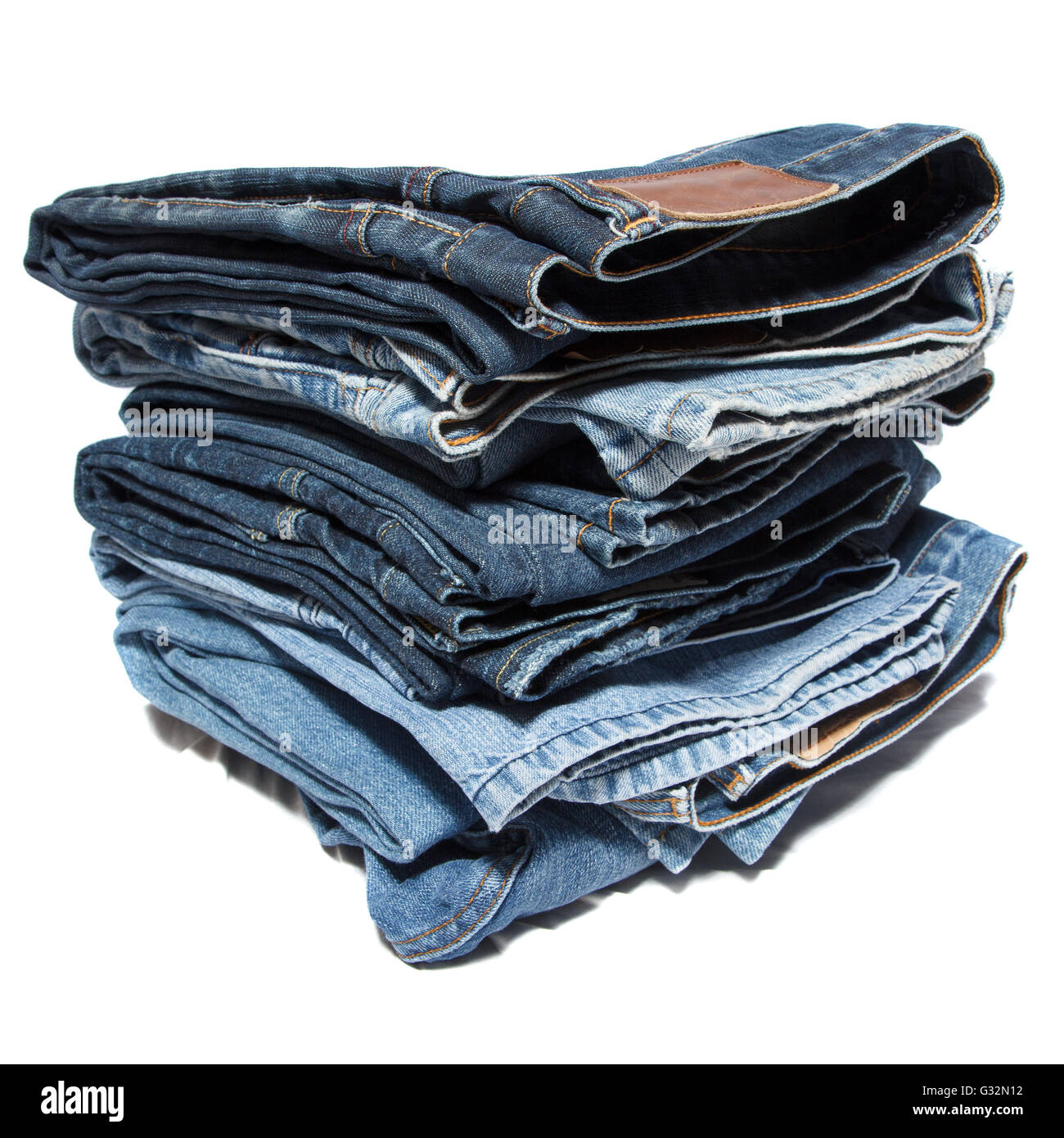 Folded Jeans High Resolution Stock Photography and Images - Alamy
