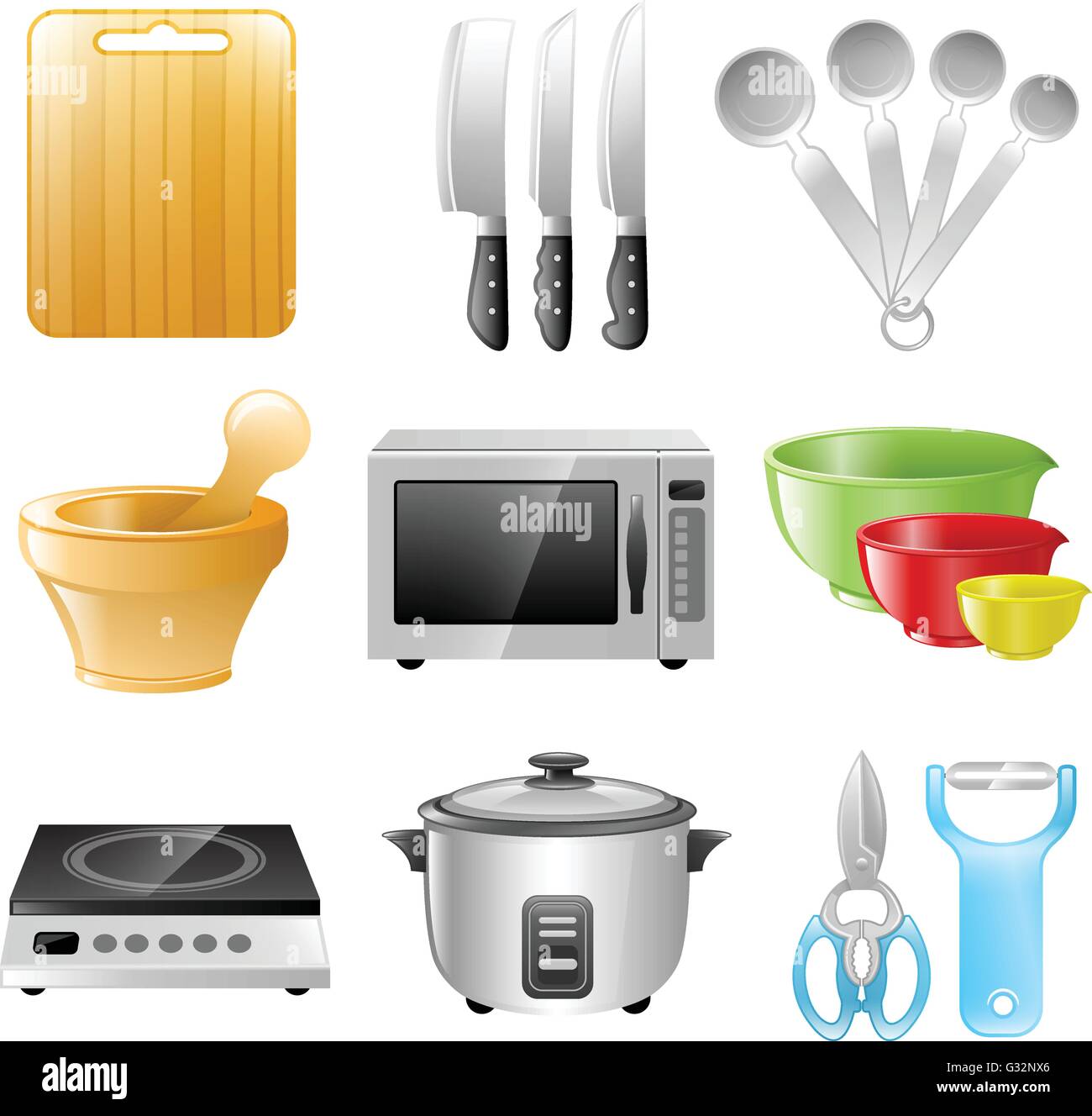Kitchen Utensils, Cooking, Restaurant Stock Vector Image & Art - Alamy