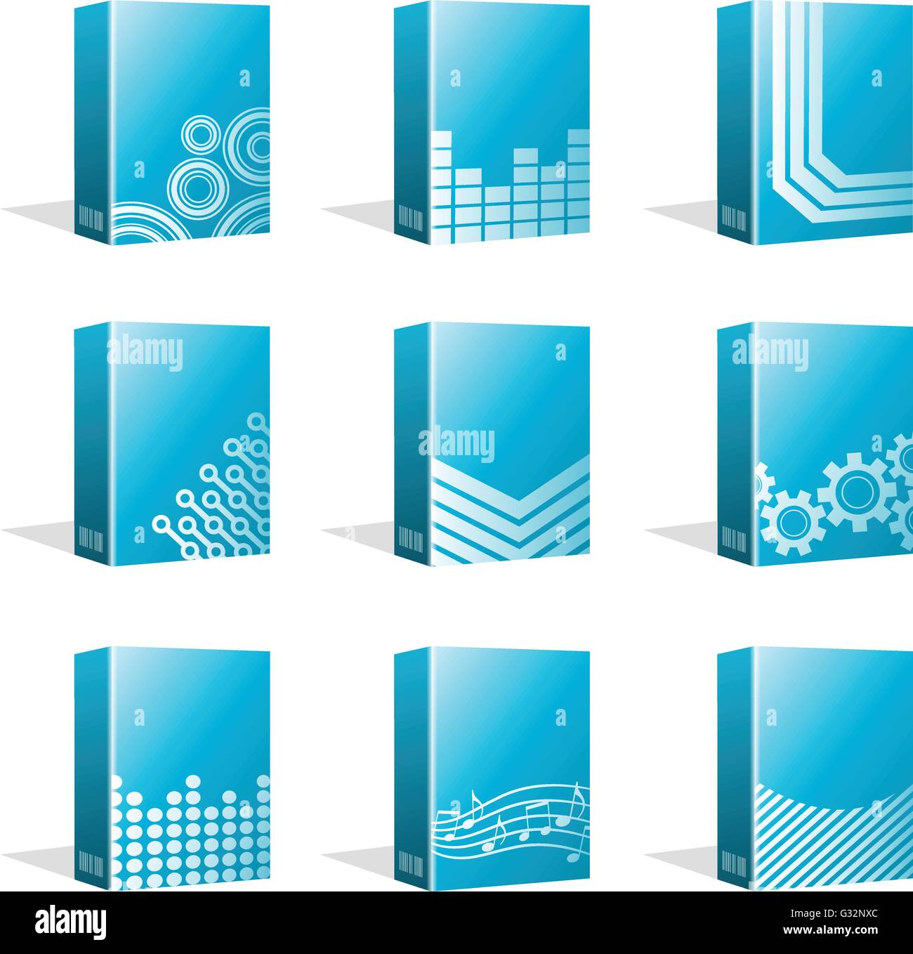 Software Boxes, Ebook Cover Designs Stock Vector Image & Art - Alamy