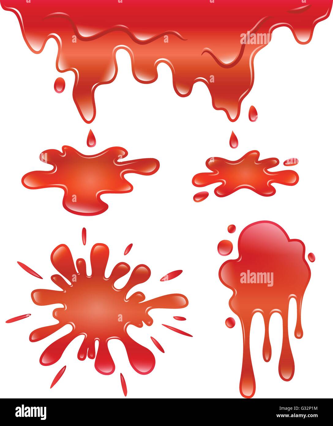 Blood Drops, Blood Splatter, Bloody Stock Vector Image & Art - Alamy