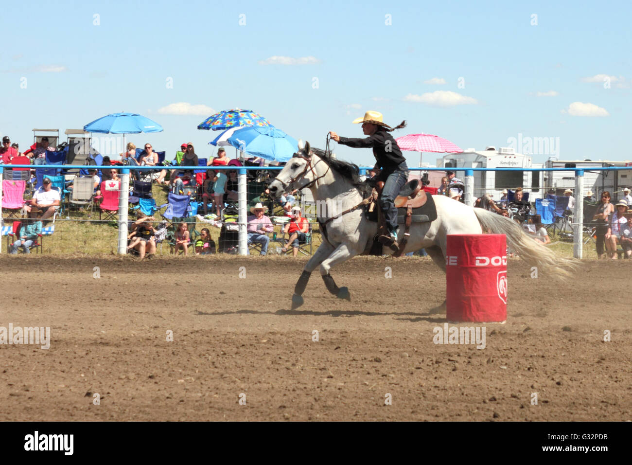 Barrel racing girl hi-res stock photography and images - Alamy