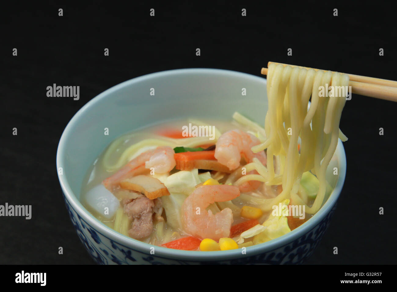 Champon, Chinese-Style Hotchpotch Stock Photo - Alamy