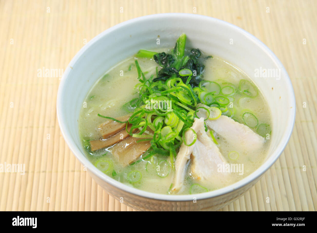 Chicken Paitan Ramen Stock Photo - Alamy