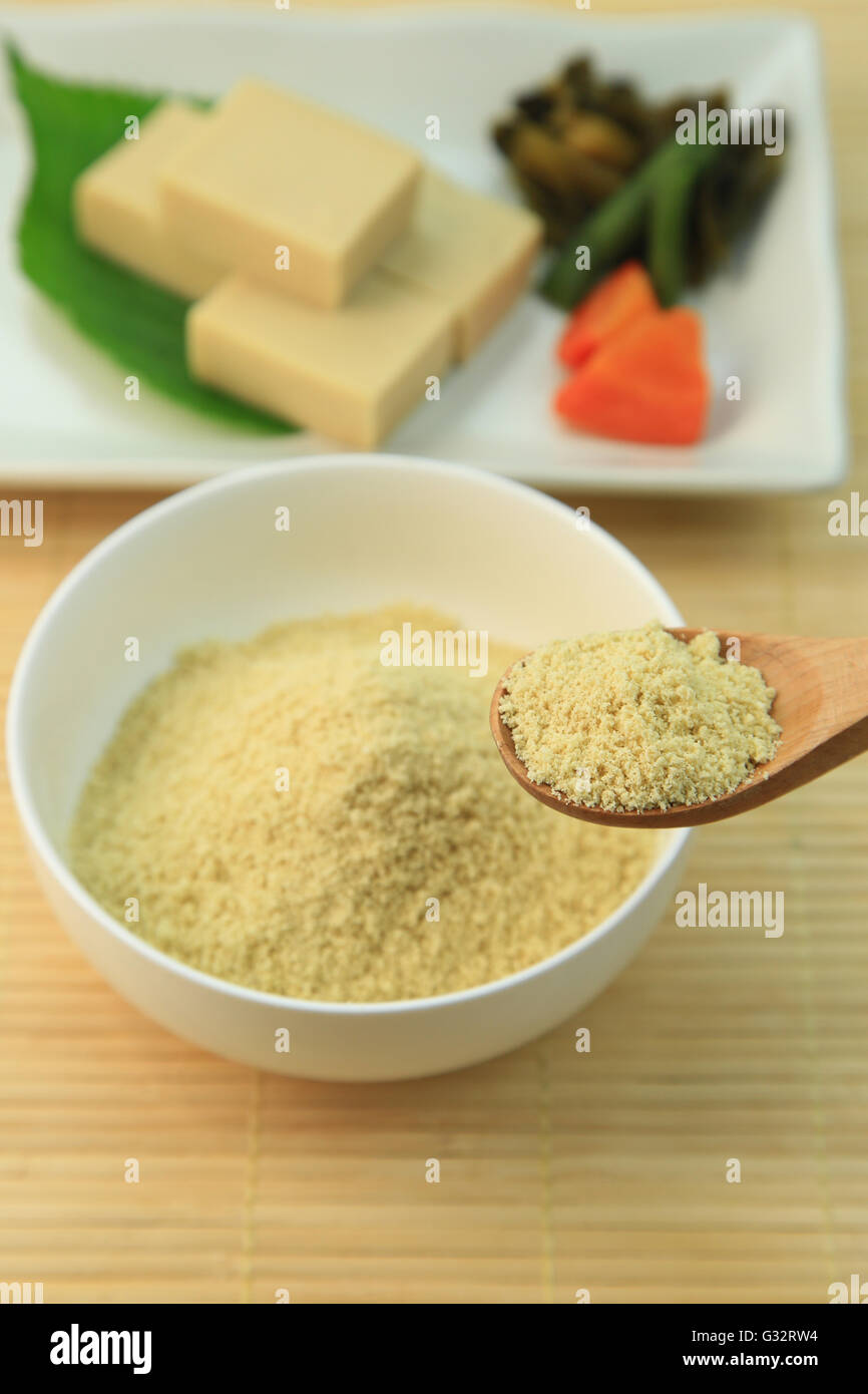 Powder Soybean Curd Stock Photo - Alamy