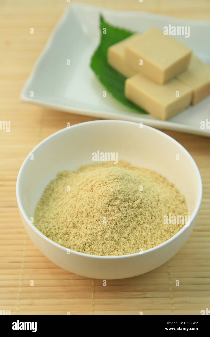 Powder Soybean Curd Stock Photo - Alamy
