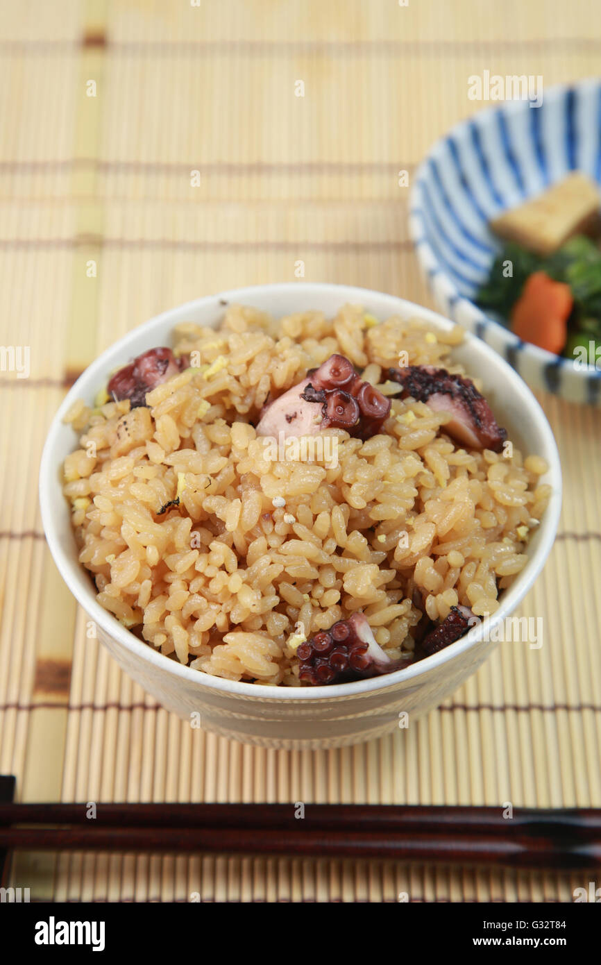Tako Meshi (Octopus Rice Stock Photo - Alamy