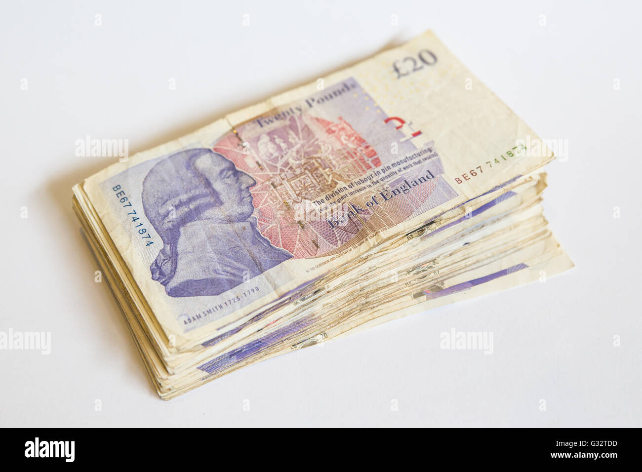 Wad Twenty Pound Notes High Resolution Stock Photography and Images - Alamy