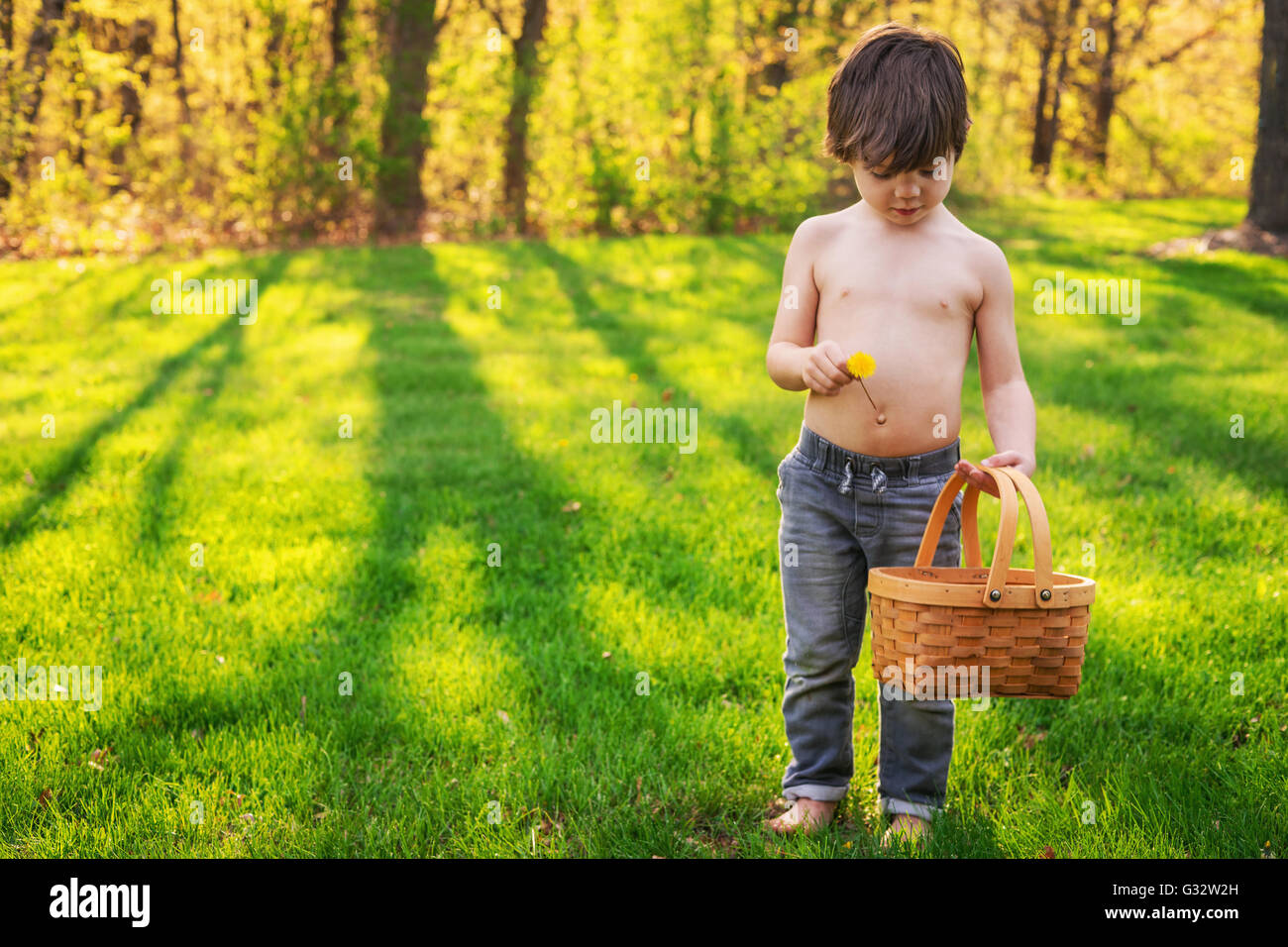 Collecting boy hi-res stock photography and images - Alamy