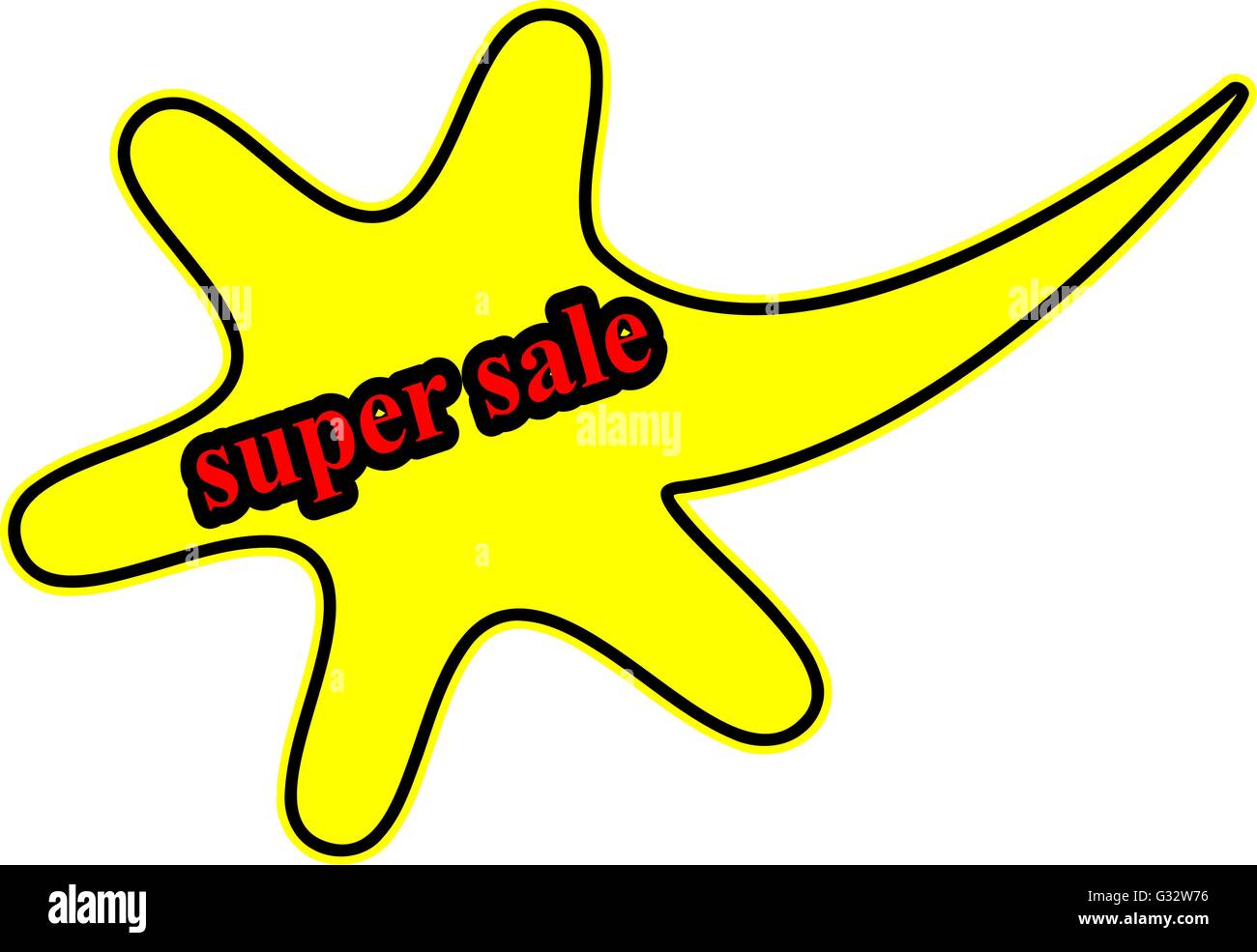 Yellow reduced label Stock Vector Images - Alamy