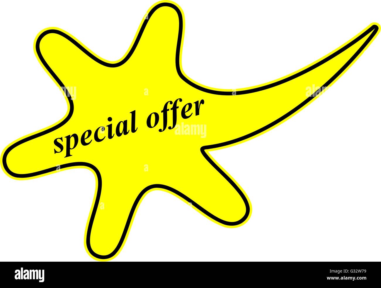yellow sticker special offer ,yellow label special offer Stock Vector ...