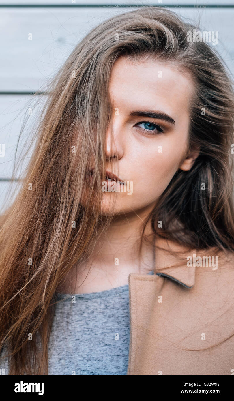 Portrait of a beautiful woman Stock Photo - Alamy