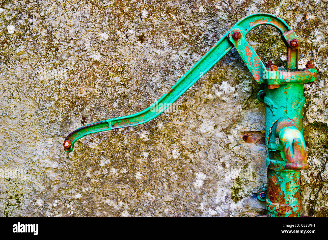 Old rusty water pump hi-res stock photography and images - Alamy