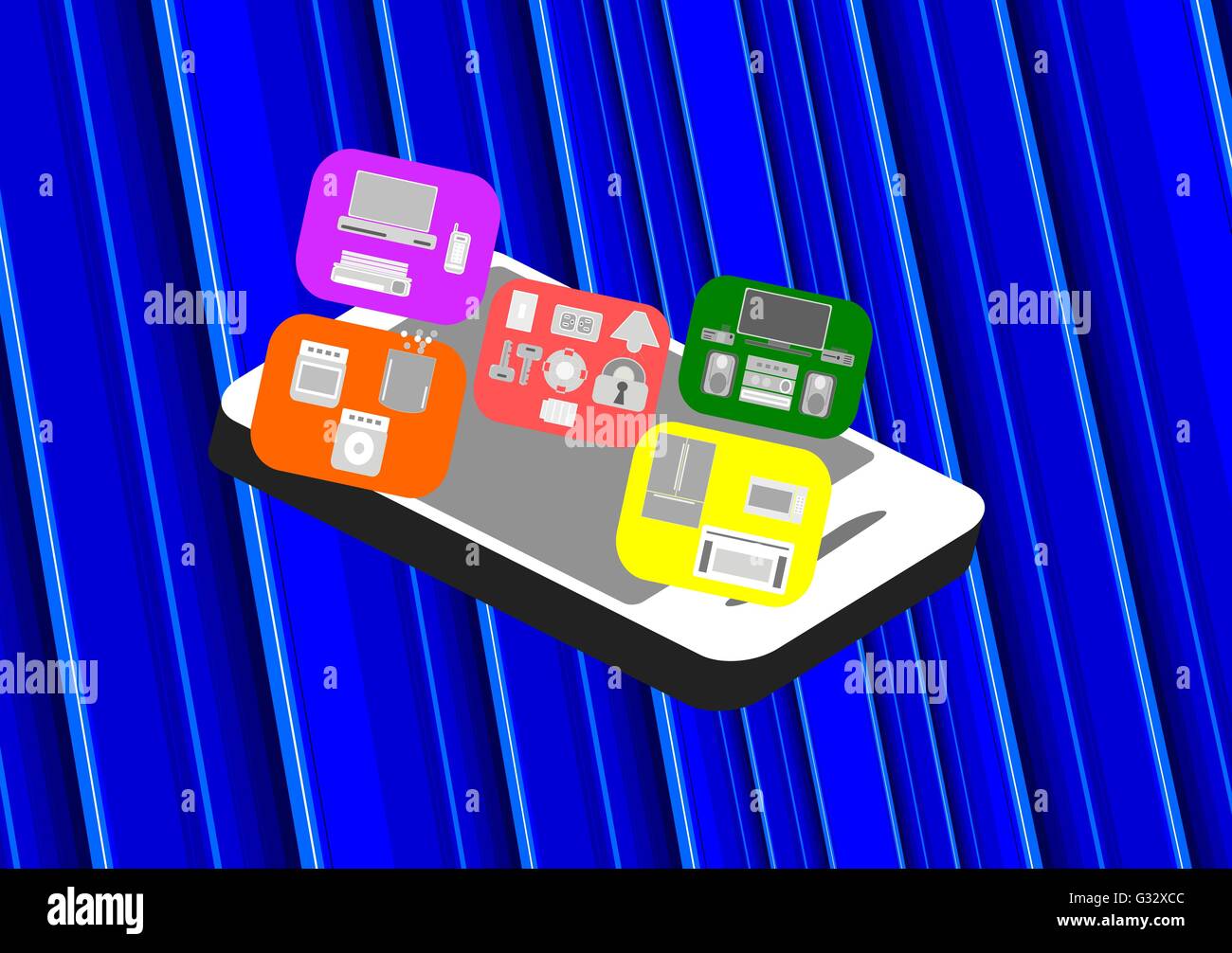 Mobil home Stock Vector Images - Alamy