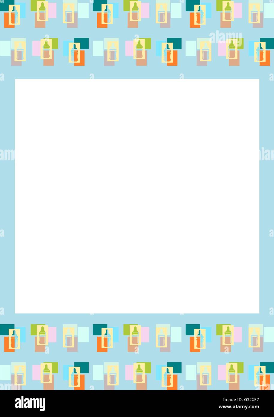 Baby Bottle Page Border