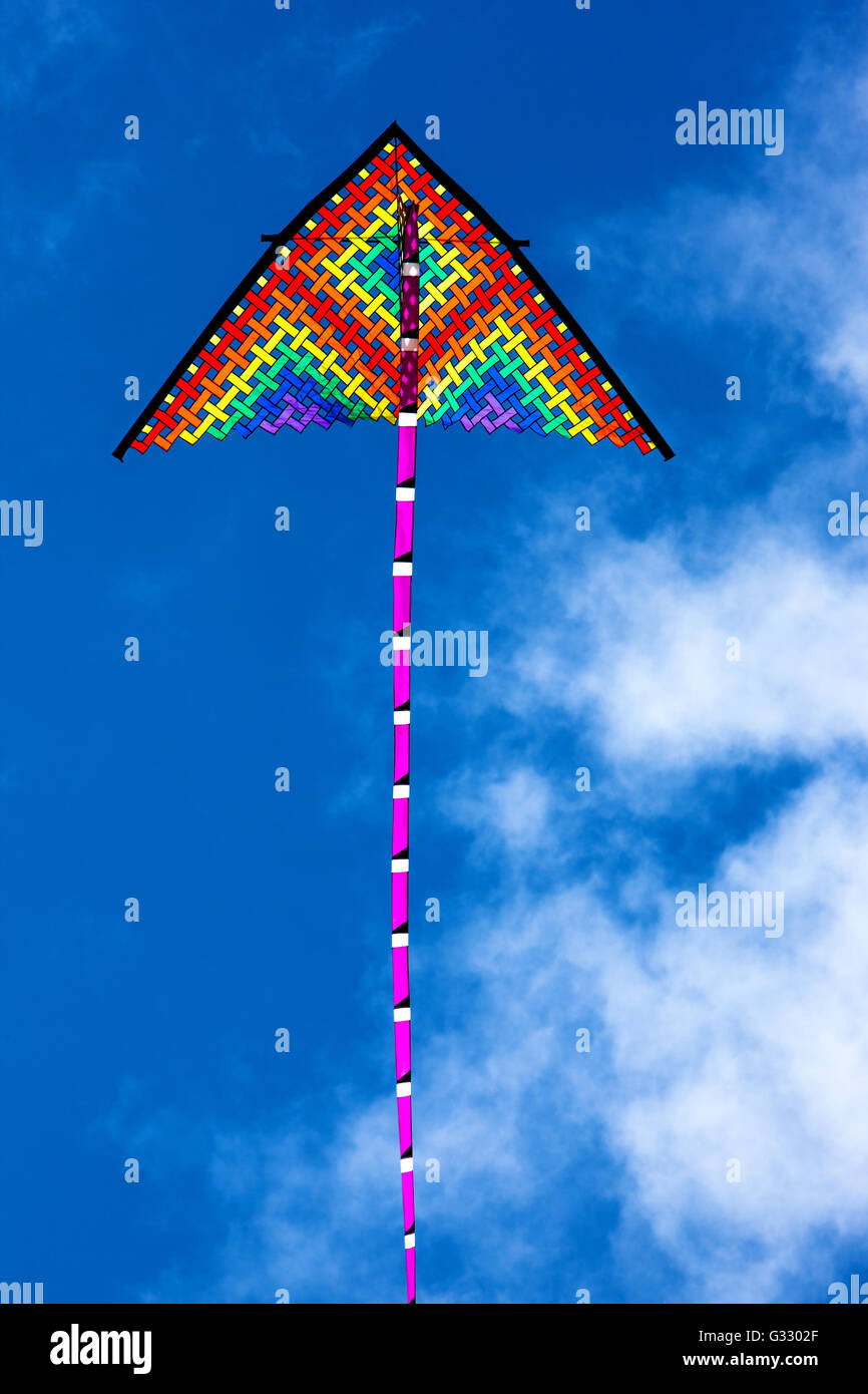 kite's colors in the blue sky Stock Photo - Alamy