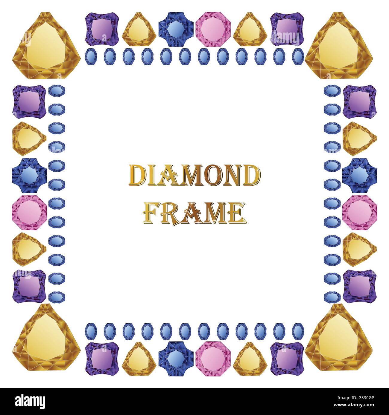 Diamond square frame Stock Vector Image & Art - Alamy