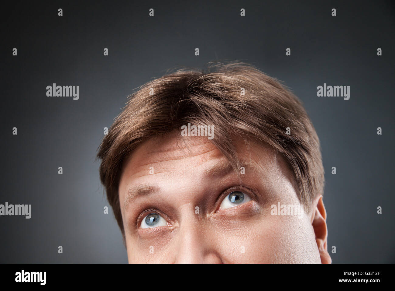 Man curious close up hi-res stock photography and images - Alamy