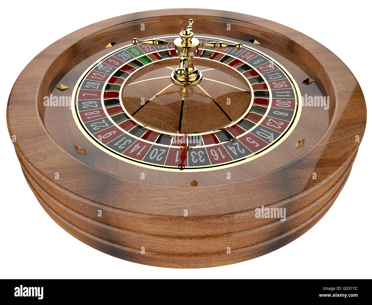 Casino roulette wheel 3D Stock Photo - Alamy