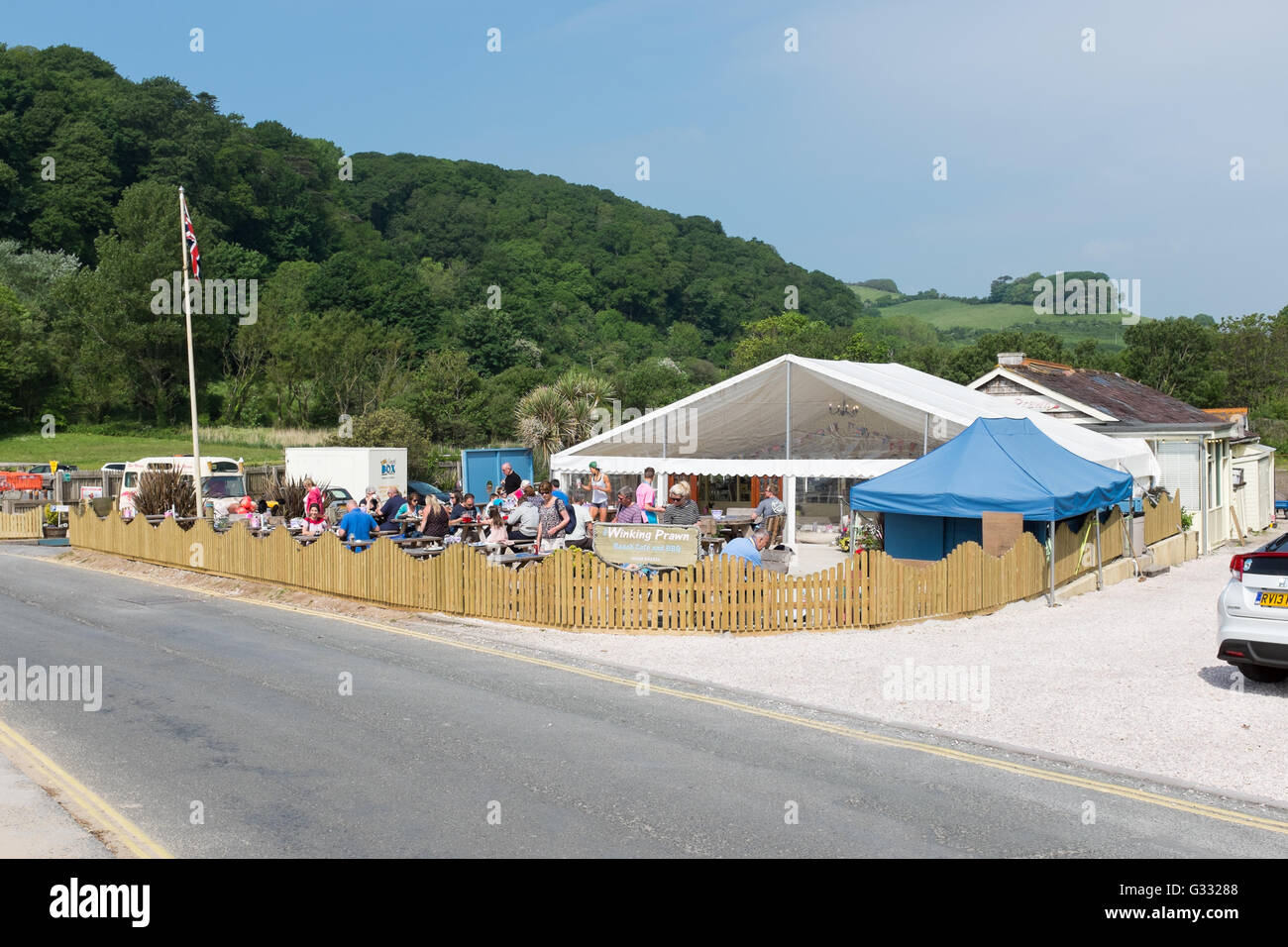 The Winking Prawn beach cafe and restaurant at North Sands near ...