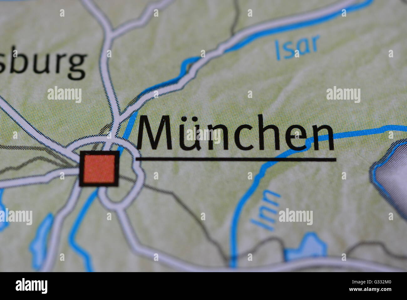 Map of munchen hi-res stock photography and images - Alamy