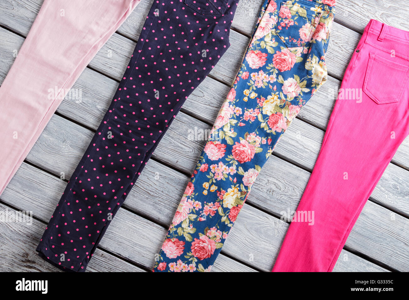 Floral pattern trousers hi-res stock photography and images - Alamy