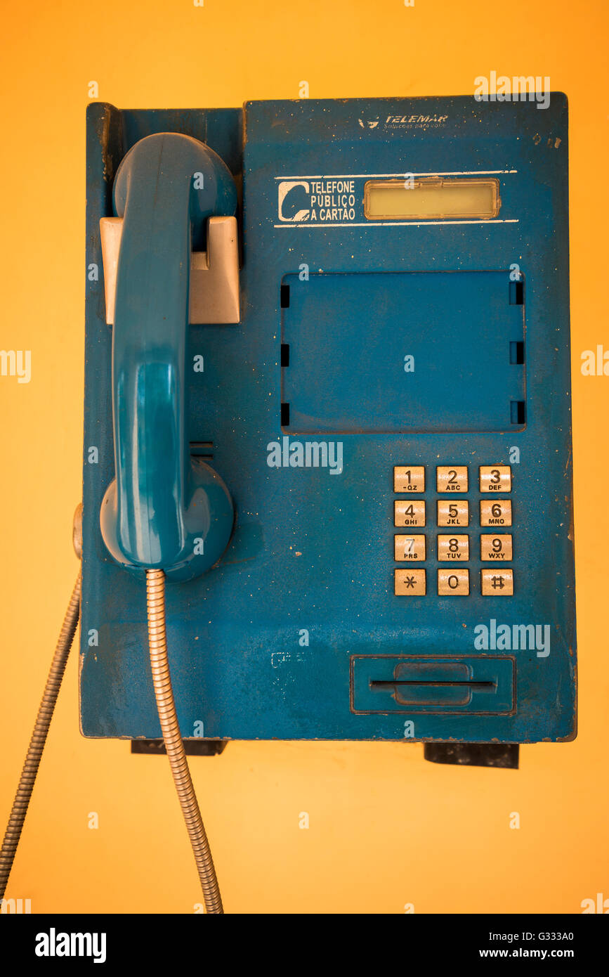 Old public telephone Stock Photo - Alamy