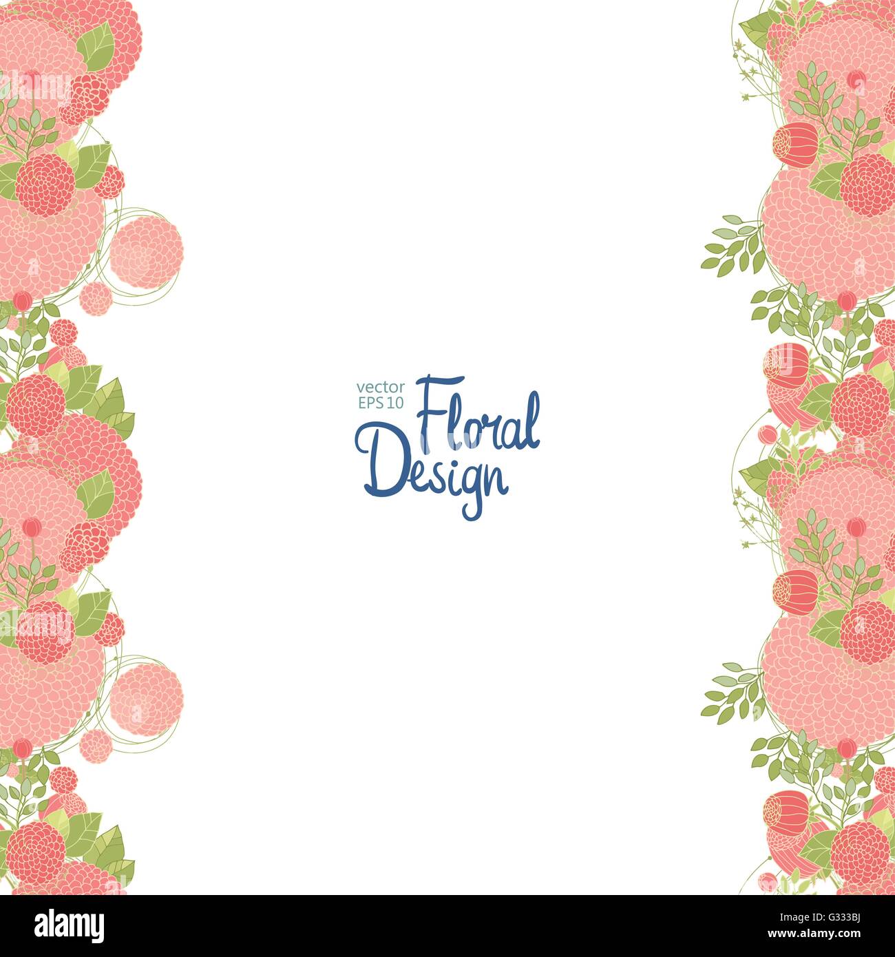 Vertical floral border Stock Vector Image & Art - Alamy