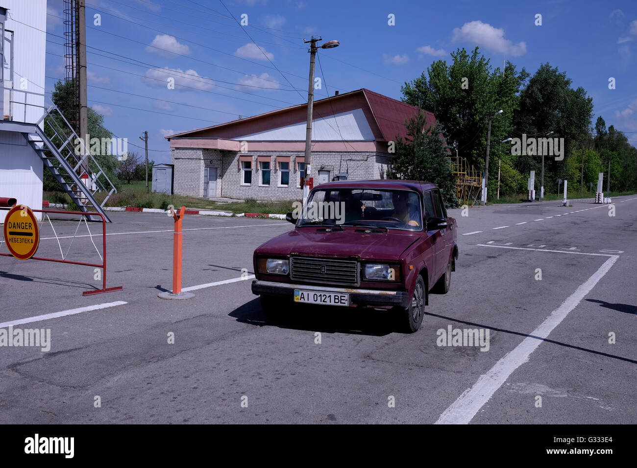 Chernobyl entrance hi-res stock photography and images - Alamy