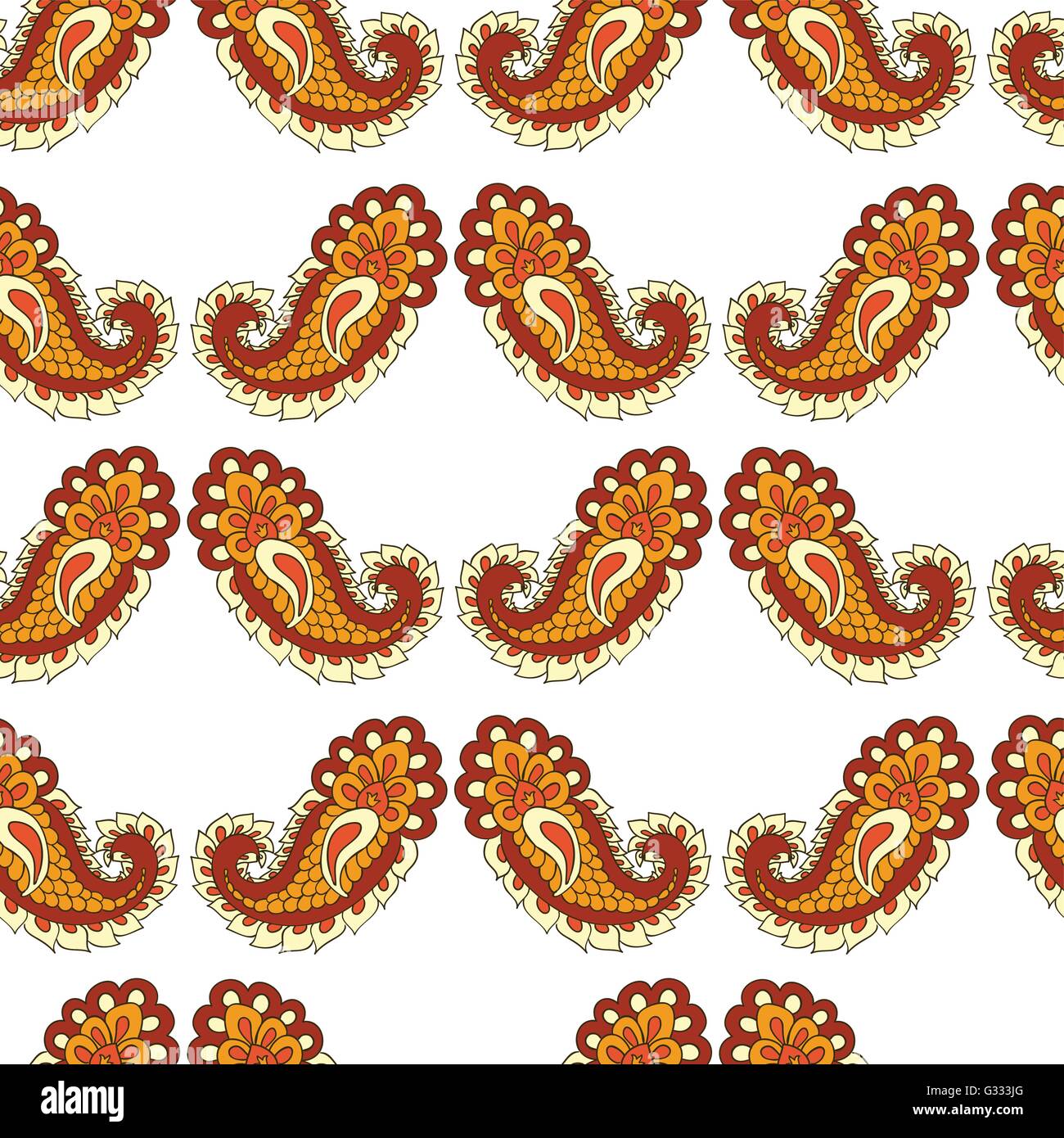 Seamless paisley pattern Stock Vector Image & Art - Alamy