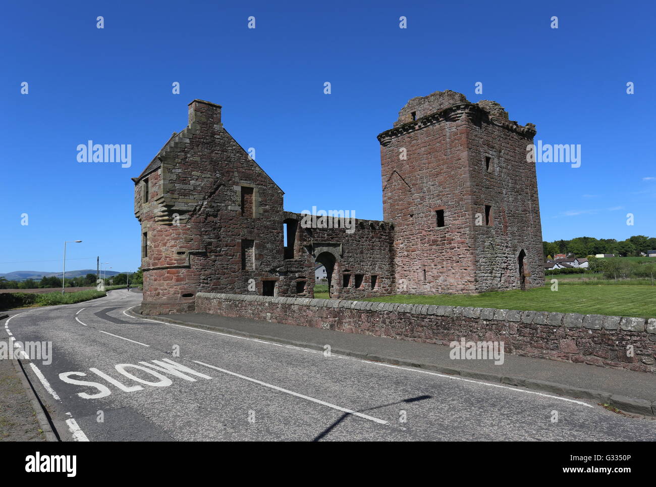 Ruins of Burleigh castle Scotland June 2016 Stock Photo - Alamy