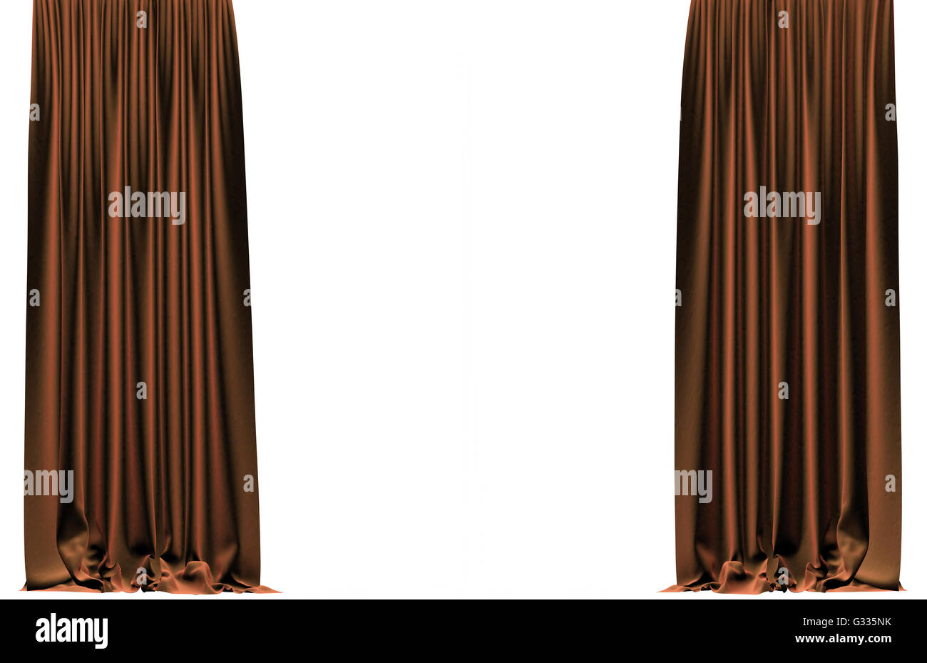 Curtains isolated on white background. Include clipping path Stock ...