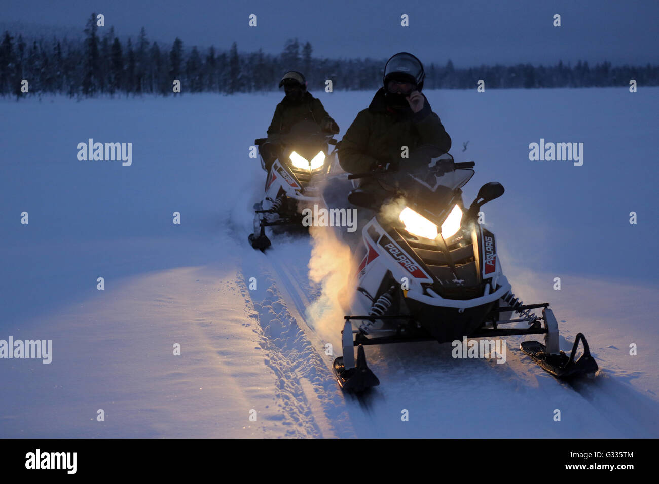 European Snowmobiles High Resolution Stock Photography and Images - Alamy
