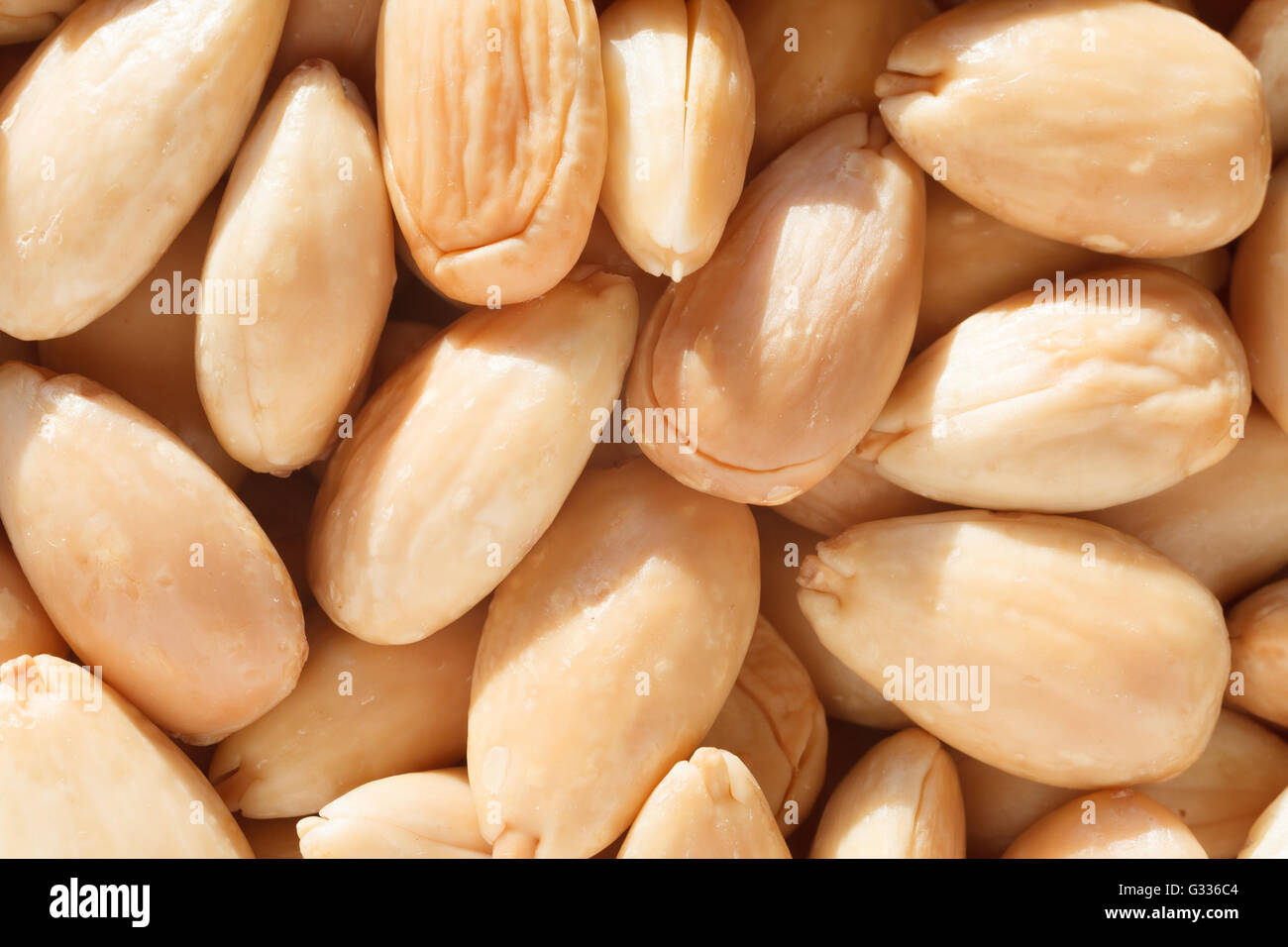 Toasted blanched almond Stock Photo - Alamy