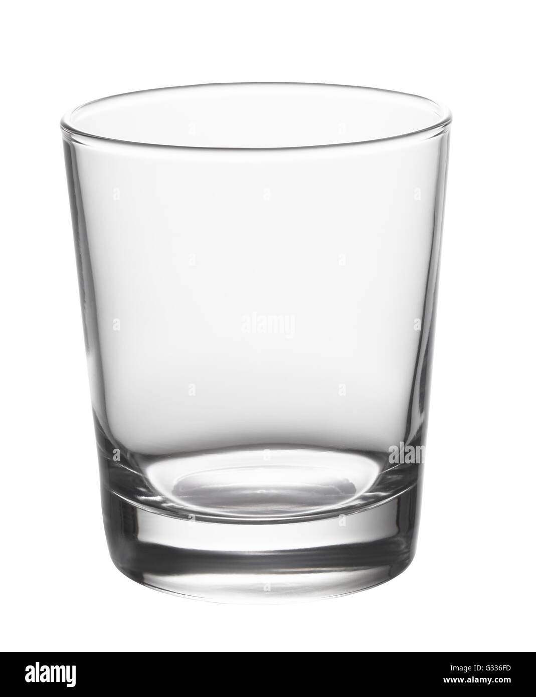 Empty glass isolated on white background with clipping path Stock Photo ...
