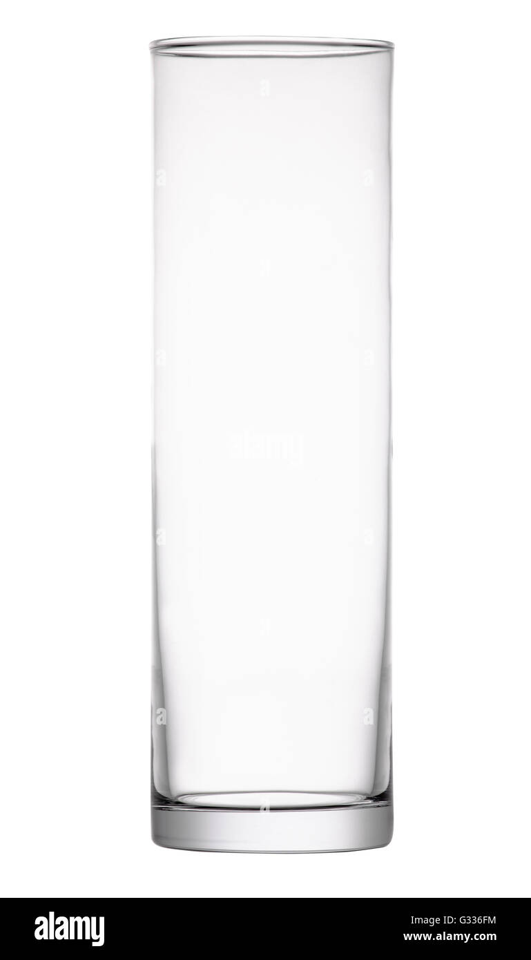 Empty glass vase isolated on white background with clipping path Stock ...