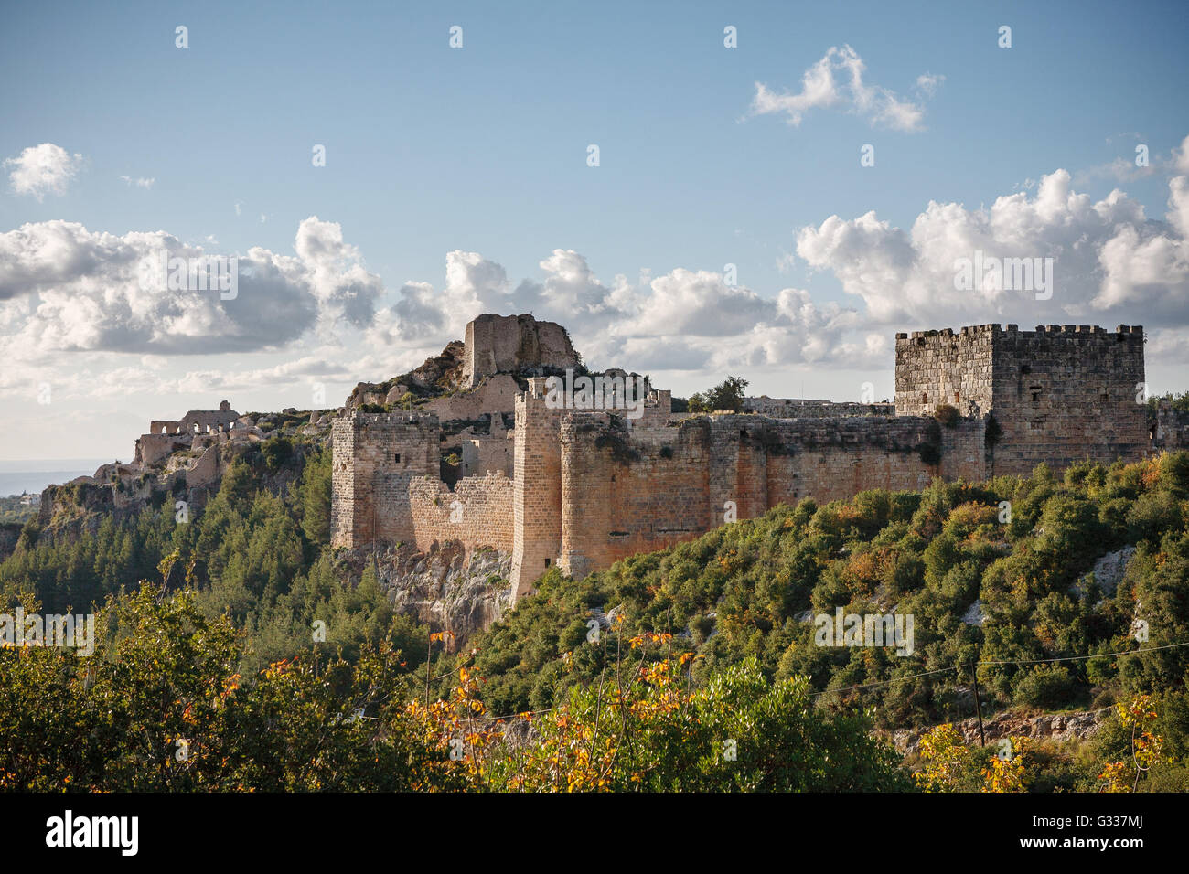 Citadel of Salah Ed-Din. Saladin Castle, Latakia, Syria Stock Photo - Alamy