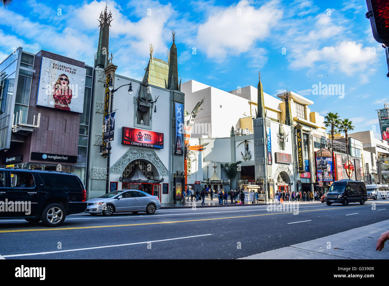 Grauman's, Chinese, Theater, on, Hollywood, Boulevard, america ...