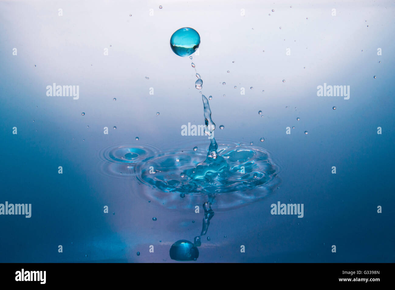 Falling water drop Stock Photo - Alamy