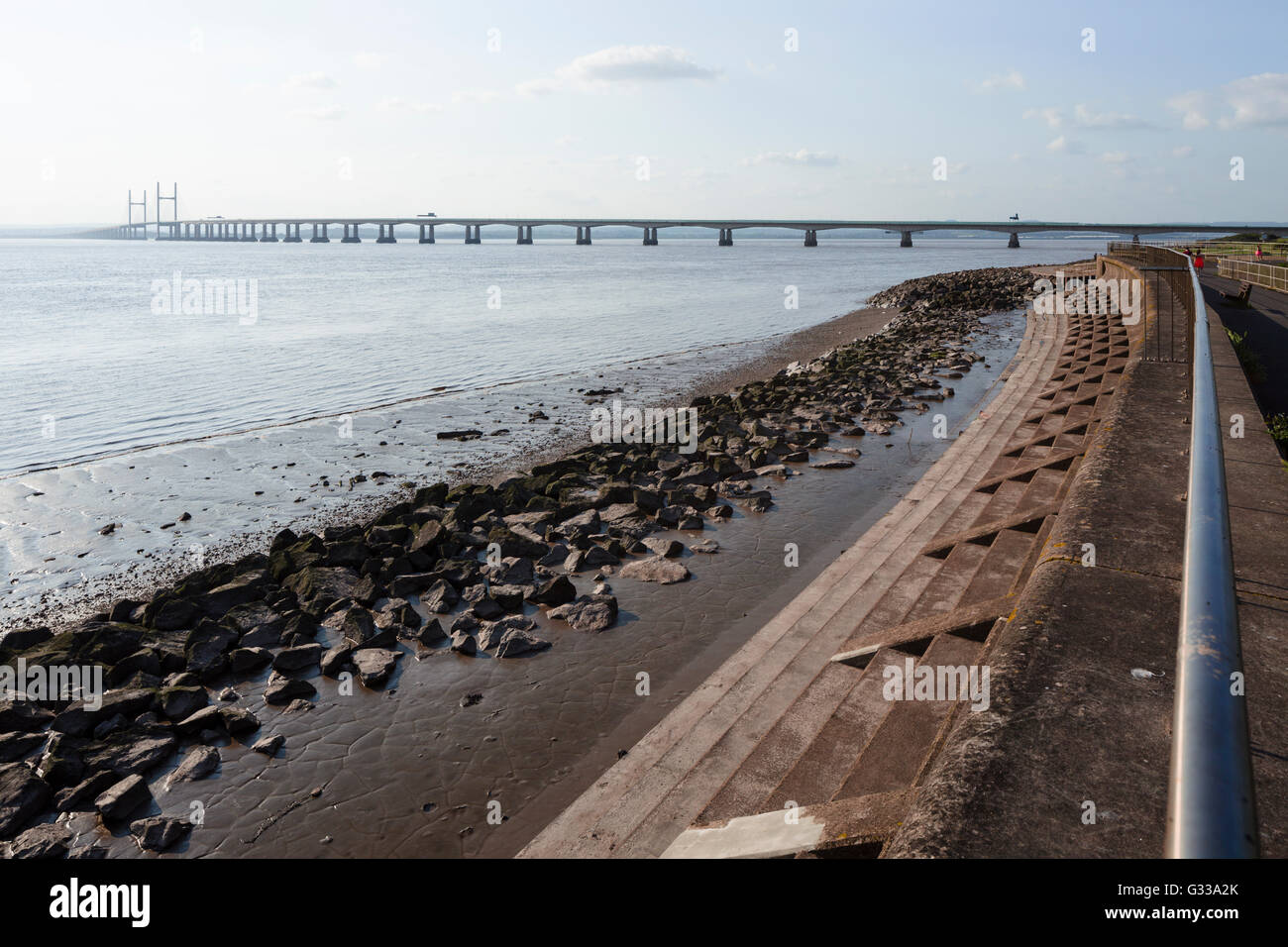 The Second Severn Crossing M4 motorway bridge between England and Wales ...