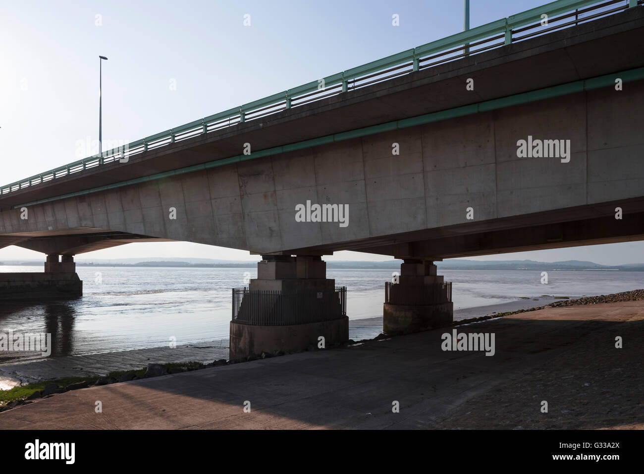 The Second Severn Crossing M4 motorway bridge between England and Wales ...