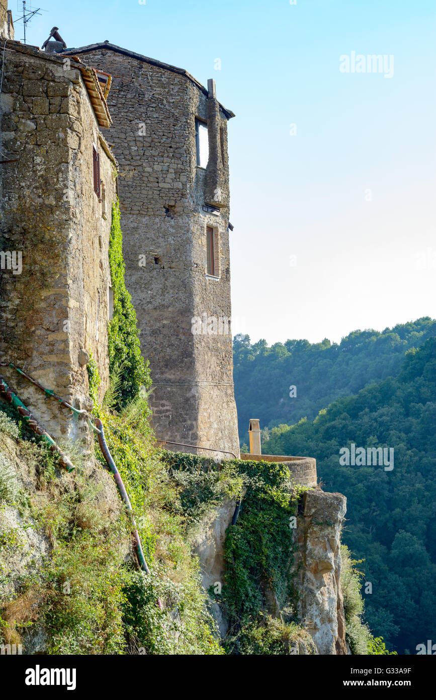 A very ancient village near Rome called Calcata on the peack of the ...