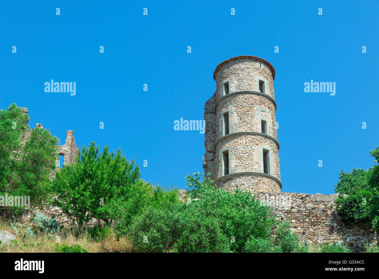 Grimaud castle, Var, Provence Alpes Cote d’Azur region, France Stock ...