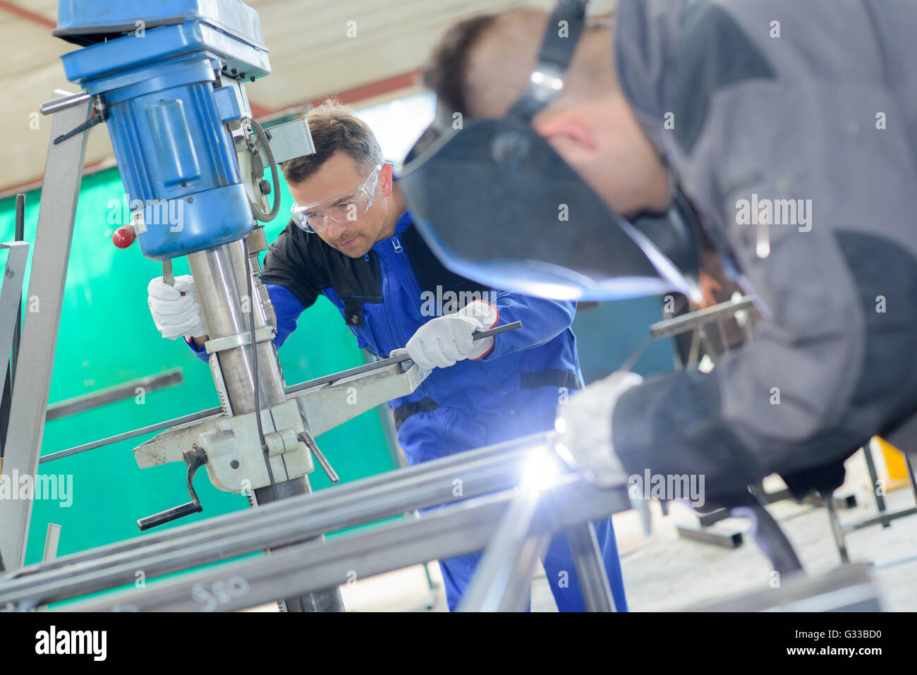 men in the workshop Stock Photo - Alamy