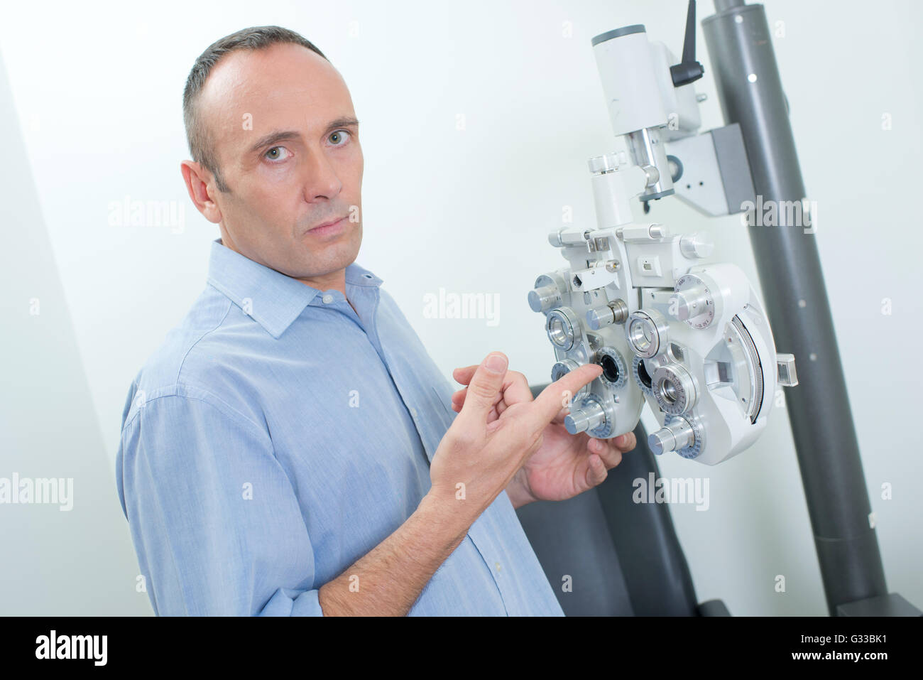 Phoropter and lenses hi-res stock photography and images - Alamy