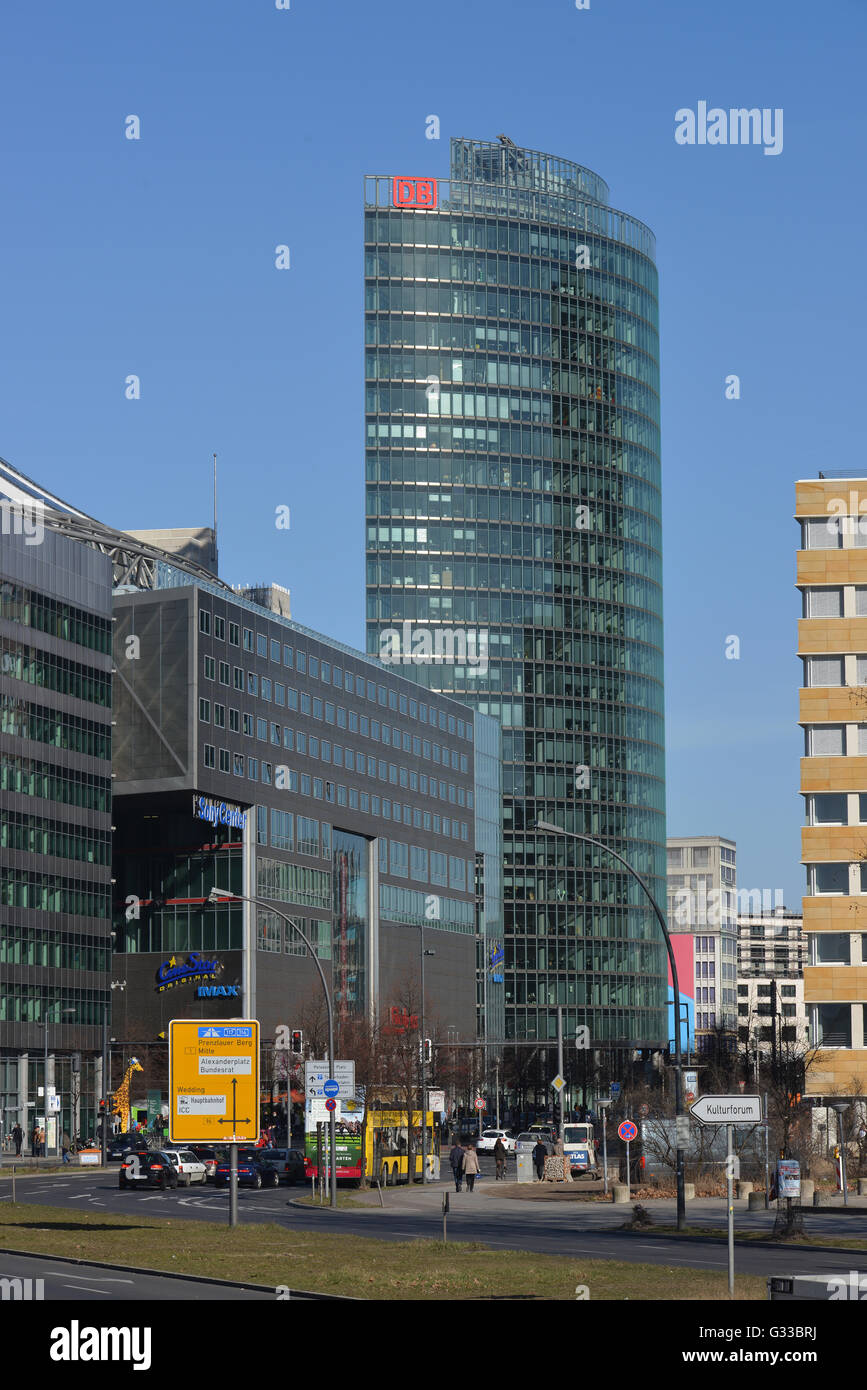Sony center and bahn tower hi-res stock photography and images - Alamy
