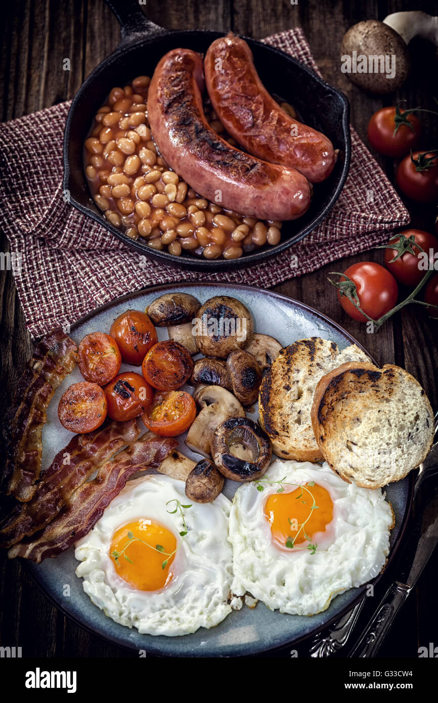 English breakfast menu hi-res stock photography and images - Alamy