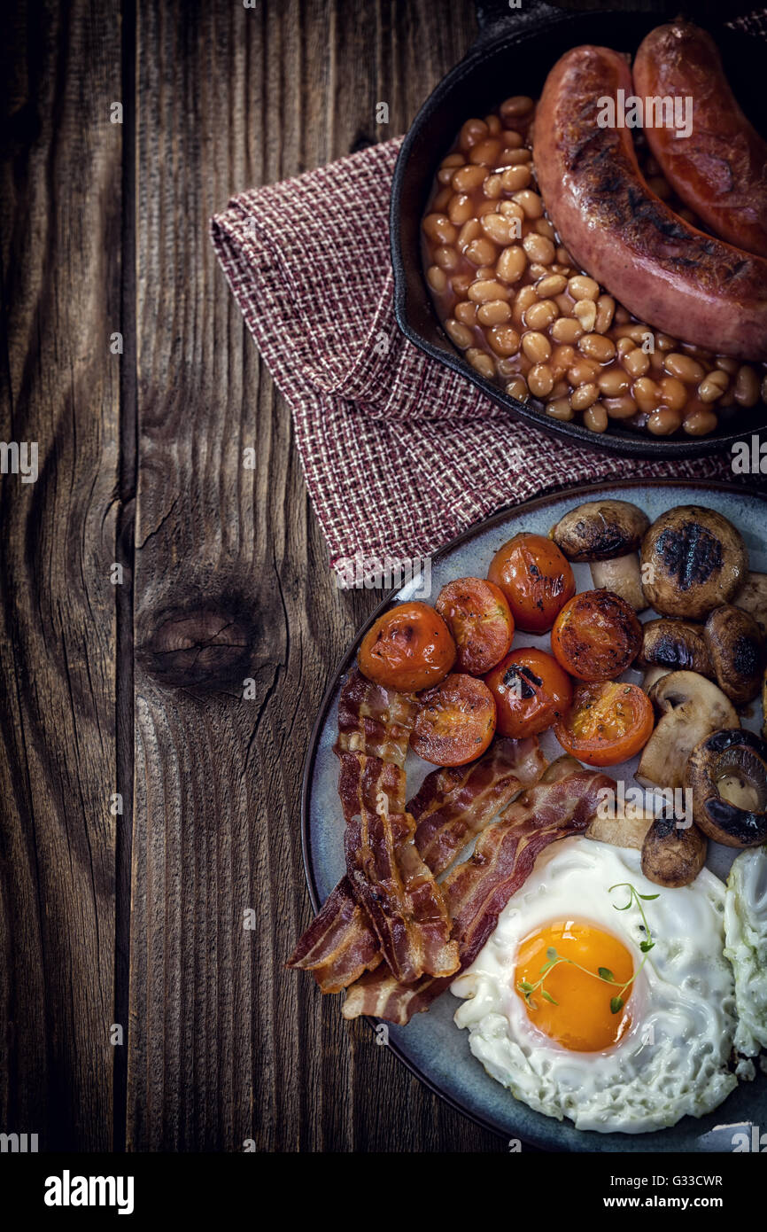 English breakfast menu hi-res stock photography and images - Alamy