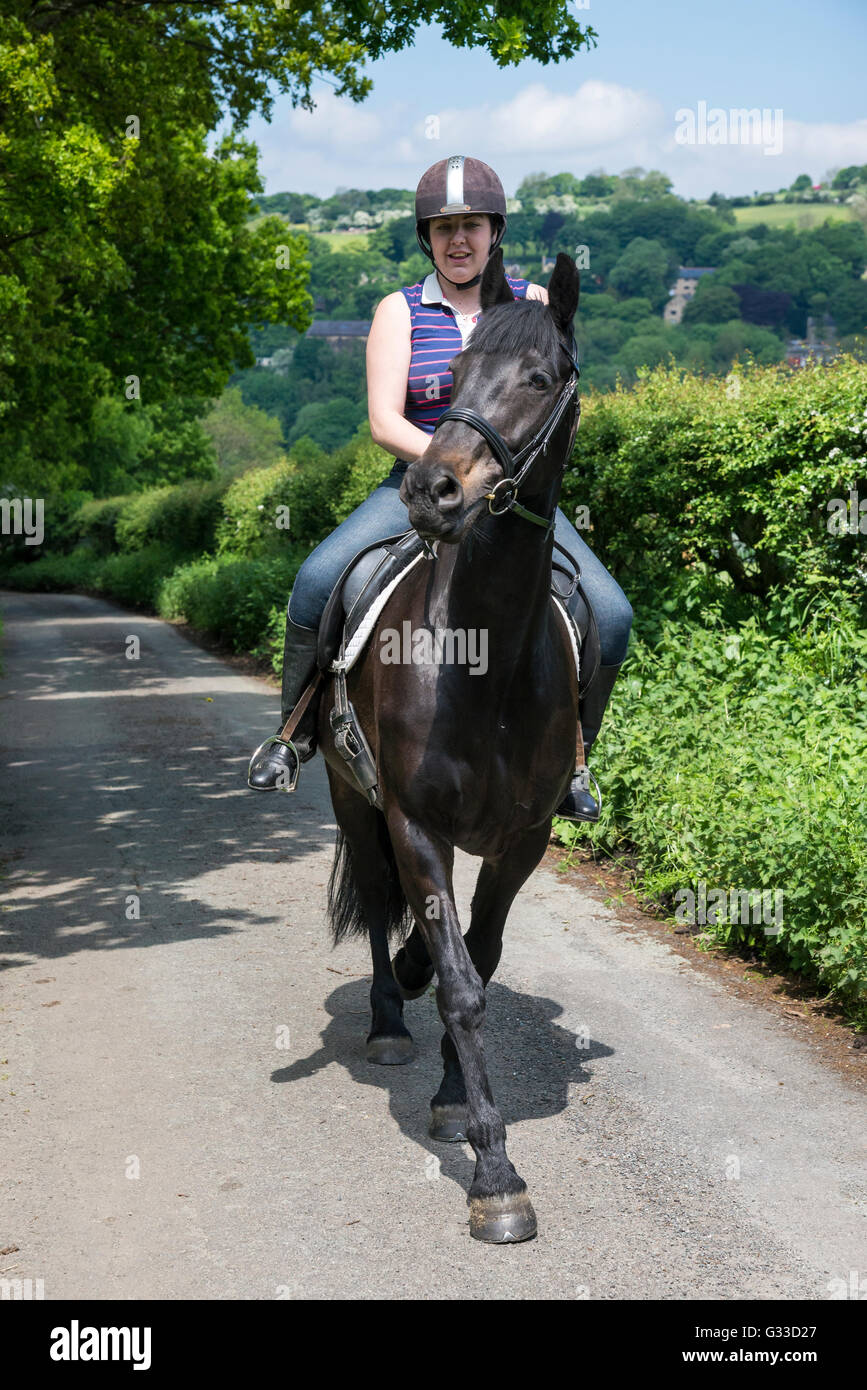 Woman horse rider hi-res stock photography and images - Alamy